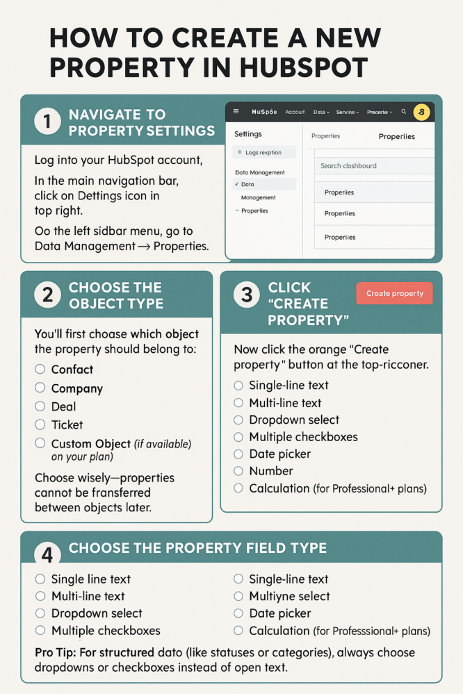 How to Create a New Property in HubSpot - 2025 Expert Guide